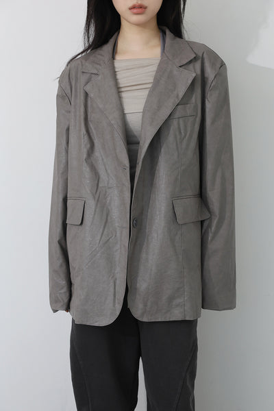 COLOR iN ID(カラーインアイディー) - クラックスプリングレザージャケット / Crack Spring Leather Jacket – einz.jp