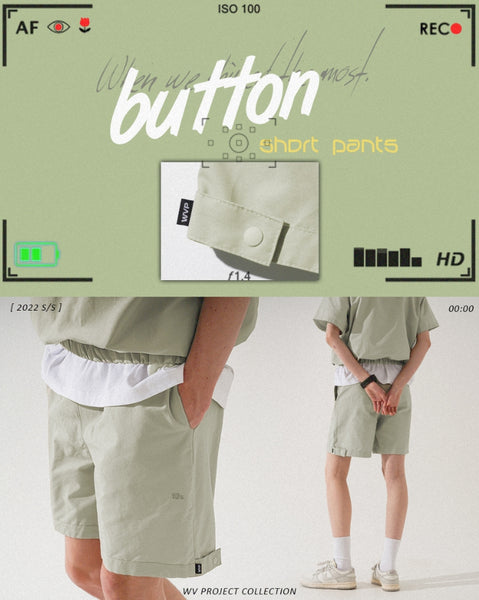 WV PROJECT (ダブリューブイプロジェクト) - ボタンショートパンツ / Button short pants – einz.jp