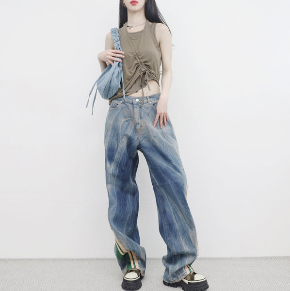 NONCODE(ノンコード) - (男女兼用)レンタサイドトラックデニムパンツ / (Unisex) Renta Side Track Denim Pants – einz.jp