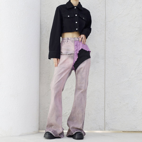 NONCODE(ノンコード) - (男女兼用)ブルン切替カラーパンツ / (Unisex) Buroon Incision Color Matching Pants – einz.jp