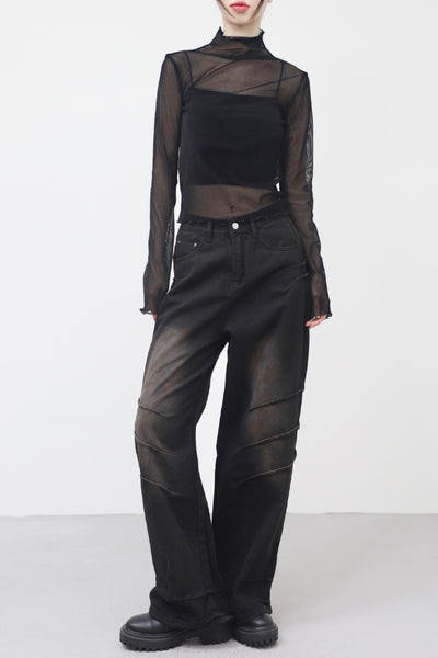 NONCODE(ノンコード) - エリオンシースルーハーフポーラーTシャツ / Erion see-through half-polar t-shirt – einz.jp