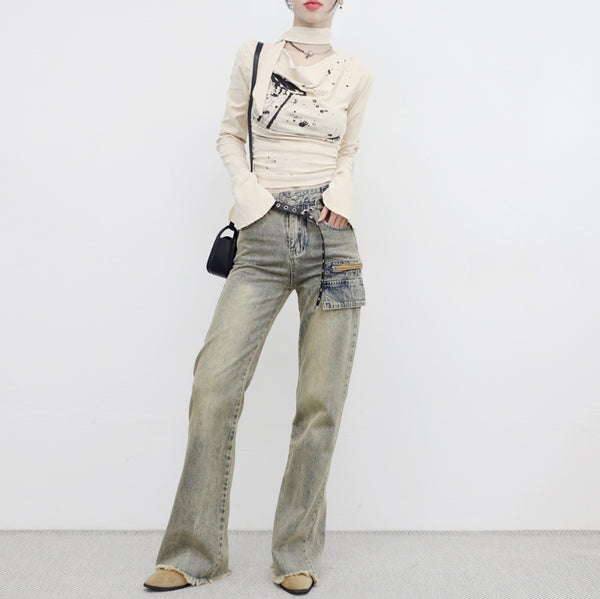 NONCODE(ノンコード) - [NONCODE] フィオンマキシブーツカットパンツ / [NONCODE] Fion Maxi Bootcut Pants – einz.jp