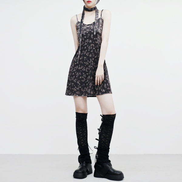 NONCODE(ノンコード) - ミニュインベロアノースリーブワンピース / Minuin Velour Sleeveless One Piece – einz.jp