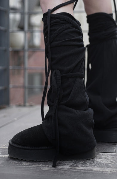 EEUN(イウン) - ハシャーリングストラップレッグウォーマー / Shirring Strap Leg Warmer – einz.jp