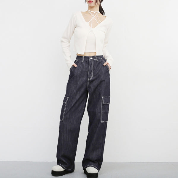 NONCODE(ノンコード) - リラデニムポケットパンツ / Lira denim pocket pants – einz.jp