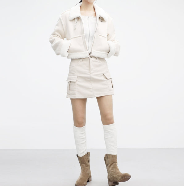 NONCODE(ノンコード) - ティースデッキクロップムートンジャケット / Teeth Dekki Cropped Mustang – einz.jp