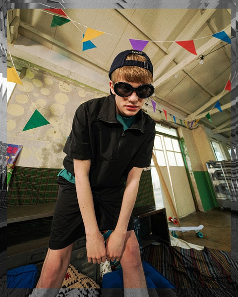 WV PROJECT (ダブリューブイプロジェクト) - ボタン半袖アノラック / Button Short Sleeve Anorak – einz.jp