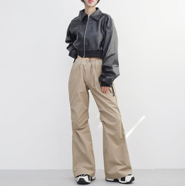 NONCODE(ノンコード) - ヴィオラクロップドレザージャケット / Viola cropped leather jacket – einz.jp