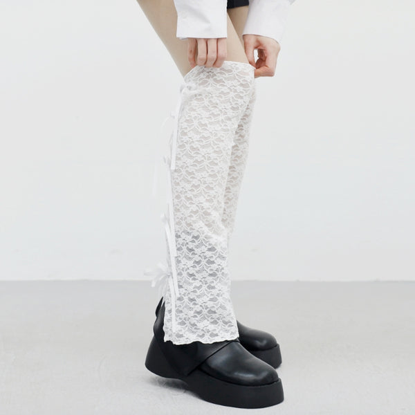 NONCODE(ノンコード) - メイトレースリボンレッグウォーマー / Mate Lace Ribbon Leg Warmer – einz.jp