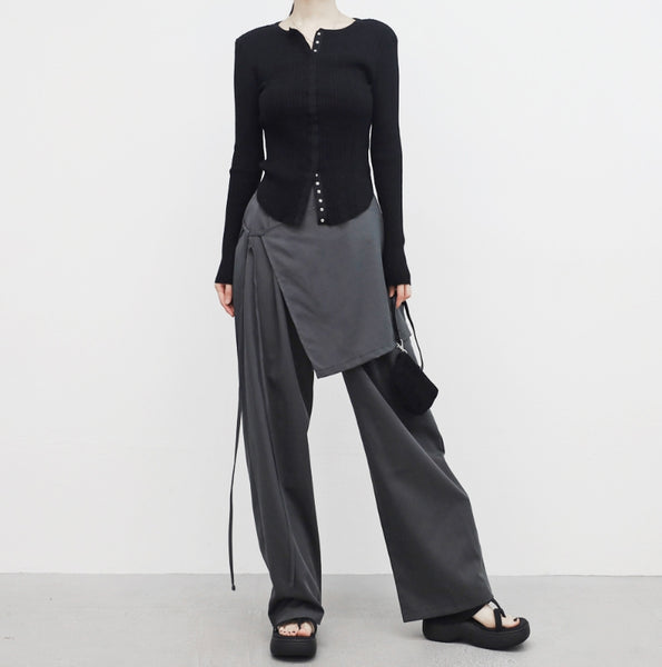 NONCODE(ノンコード) - ミヌアンスナップボタンカーディガン / Minuan Snap Button Cardigan – einz.jp