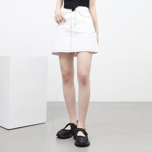 NONCODE(ノンコード) - チェイスステッチミニスカート / Chase Stitch Mini Skirt – einz.jp