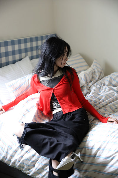 COLOR iN ID(カラーインアイディー) - ヌアシースルーカーディガン / Nua See-Through Cardigan – einz.jp