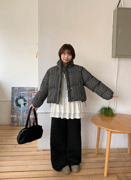 BAON (バオン) - ベニゾーフラワークロップストリングダウン / Benizo Flower Crop String Padding – einz.jp