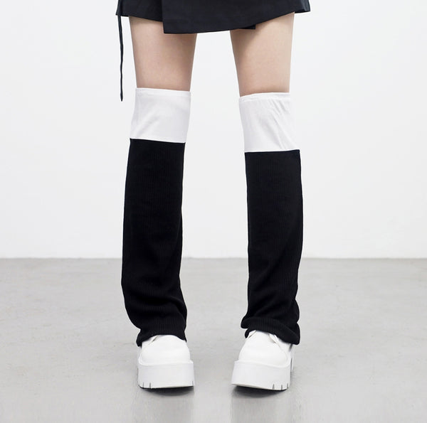 NONCODE(ノンコード) - [NONCODE]カテーン配色レッグウォーマー / [NONCODE] Curtain Coloring Leg Warmer – einz.jp