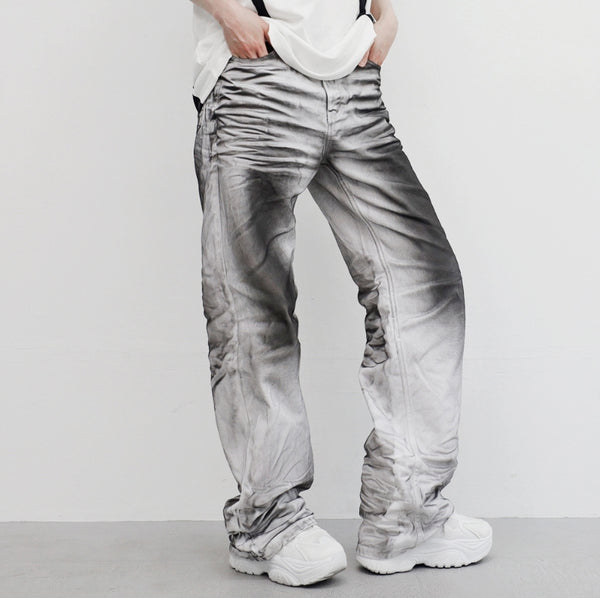 NONCODE(ノンコード) - アマネウォッシュ加工デニムパンツ / Amane Washing Denim Pants – einz.jp