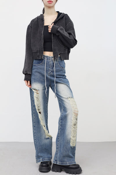 NONCODE(ノンコード) - ジョニアックダメージデニムパンツ / Joniak Damaged Denim Pants – einz.jp