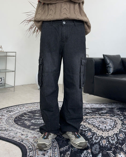 SATIIIZ (サティーズ) - アークカーゴストリングデニムパンツ / Arc Cargo String Denim Pants – einz.jp