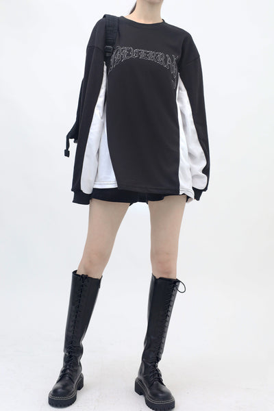 NONCODE(ノンコード) - (男女兼用)トエフトフォンステッチTシャツ / (Unisex) Toef Toffon Stitch T-Shirt – einz.jp