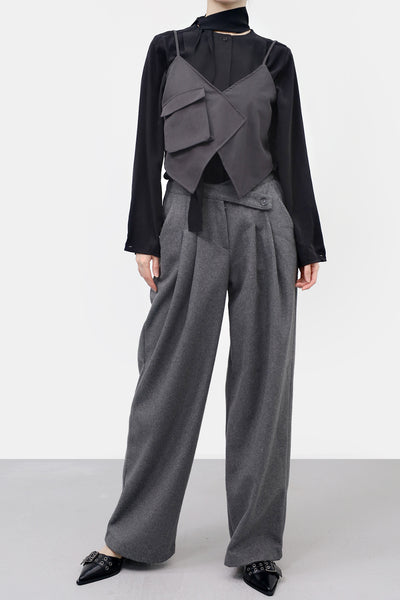 NONCODE(ノンコード) - ロネアンストリングポケットアンバランスベスト / Ronean String Pocket Unbalanced Vest – einz.jp