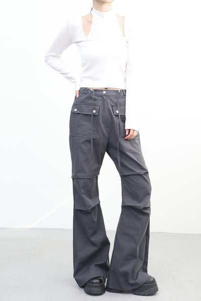 NONCODE(ノンコード) - ジャネットテックブーツカットパンツ / Janet Tech Bootcut Pants – einz.jp