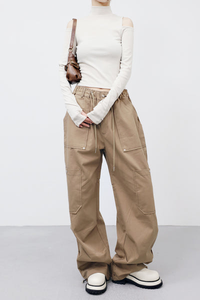 NONCODE(ノンコード) - ミヌアポケットカーゴストリングパンツ / Minua Pocket Cargo String Pants – einz.jp