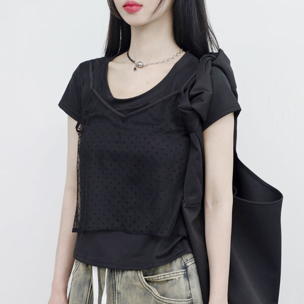 NONCODE(ノンコード) - アペティシースルーキャミソールビスチェ / Apetty see-through bustier sleeveless – einz.jp