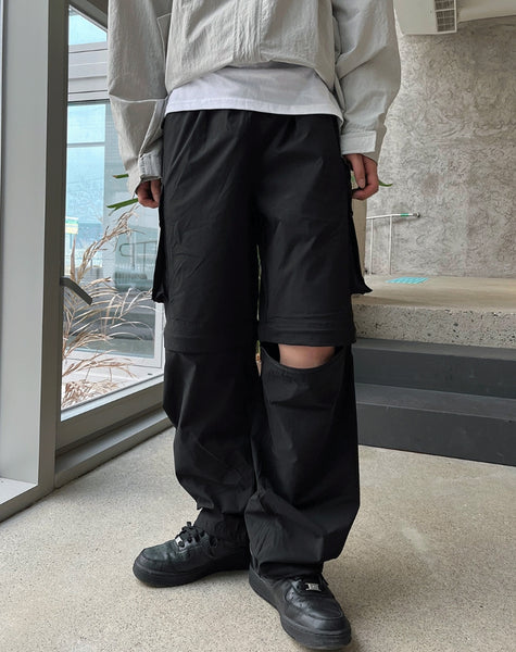 COSYHARU (コシハル) - シティストリングカーゴパンツ / City string detachable cargo pants – einz.jp