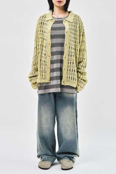 HI FI FNK(ハイファイファンク) - ペストリー襟付きカーディガン / Pastry Collar Cardigan – einz.jp