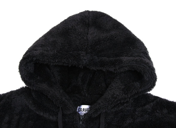 GRAVER(グレーバー) - Elbow Drawing Smile Embroidery Fleece Jacket – einz.jp