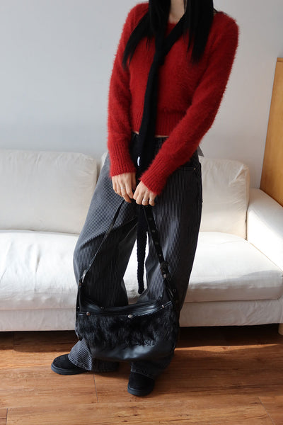 COLOR iN ID(カラーインアイディー) - ロベインファーショルダーバッグ / Robain fur shoulder bag ...