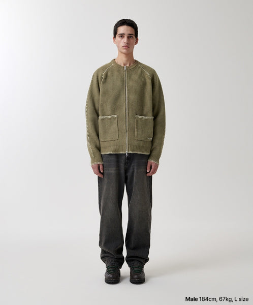 mahagrid(マハグリッド) - ステッチジップアップニット / STITCH ZIP-UP KNIT – einz.jp