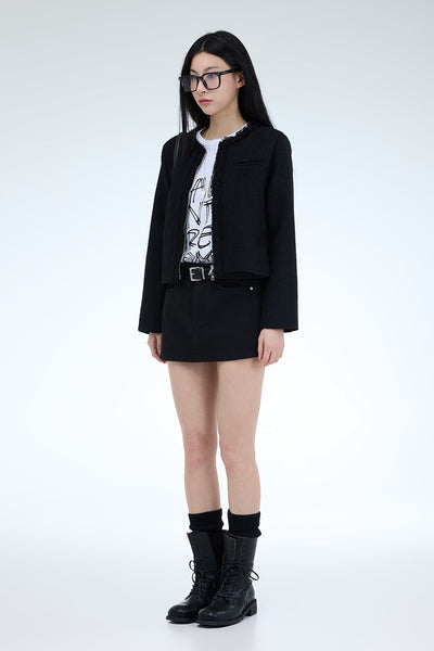 PORTERNA(ポルテナ) - ロッセイジッパーツイードジャケット / Rossay Zipper Tweed Jacket – einz.jp