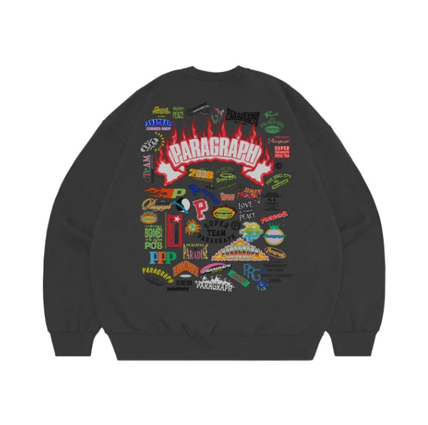 Paragraph(パラグラフ) - no.74パラグラフステッカースウェットシャツ / no.74 PARAGRAPH STICKER ...