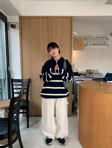 BAON (バオン) - [男女兼用]ウォクペインターカットデニムワイドパンツ / [unisex] Walku Painter Cut ...