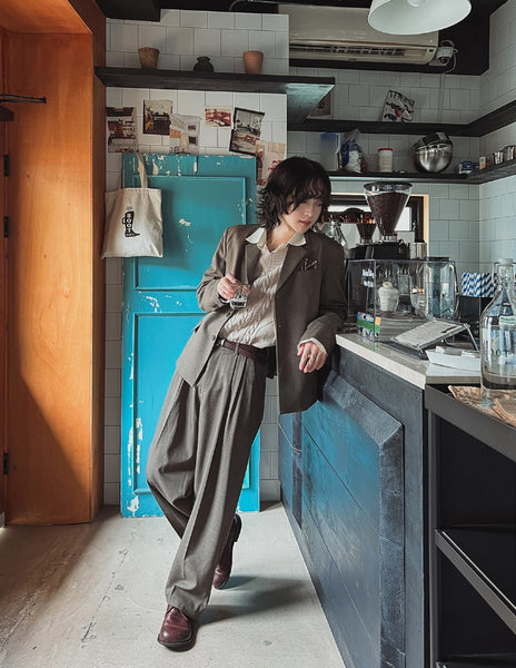 2plan (ツープラン) - マイロツータックワイドスラックス / Milo two-tuck wide slacks – einz.jp
