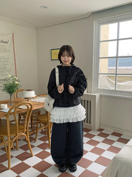 BAON (バオン) - コーディードットストリングフードジャンパー / Kodie Dot String Hood Jumper – einz.jp