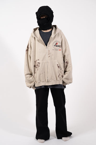 oan (オアン) - ペイントTRフードジップアップ / Paint TR Hood Zip-Up – einz.jp
